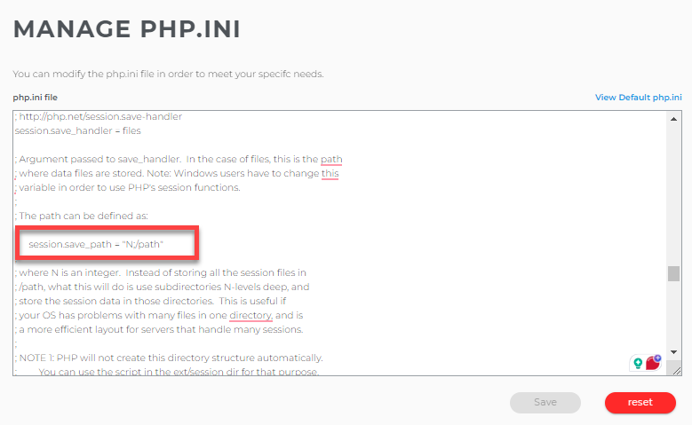 Scripting How To Designate The Php Session Save Path
