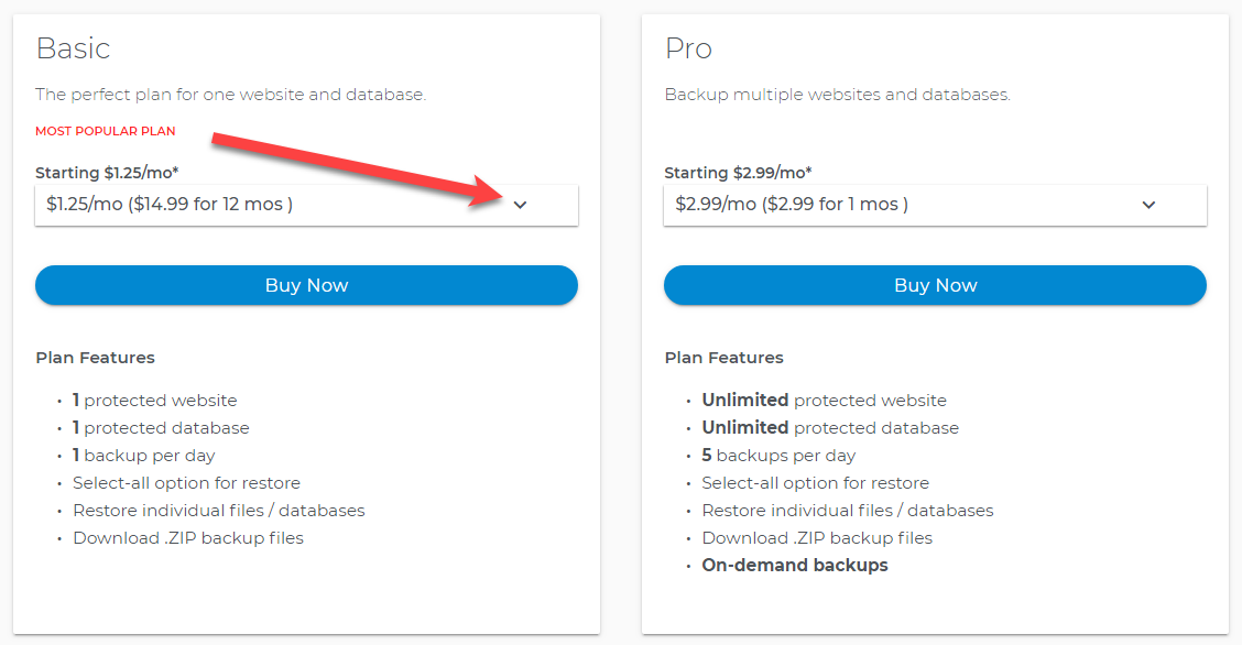 Website Backup and Restore | iPage