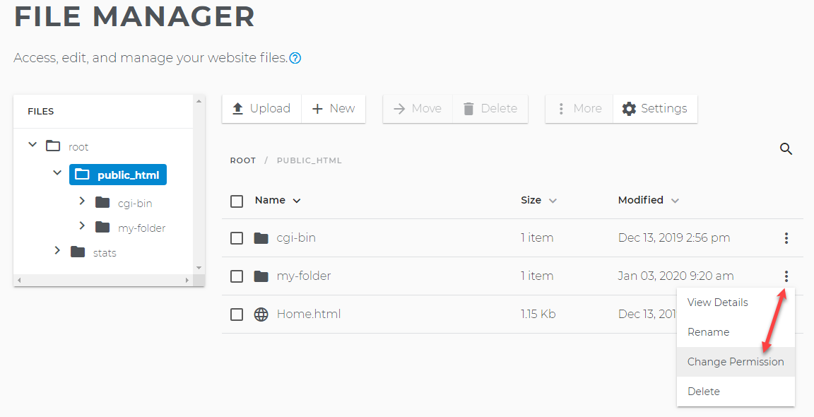 File Management How To Set File And Folder Permissions Using File 