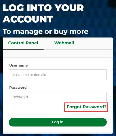Account: How to Change or Reset Your Account Password
